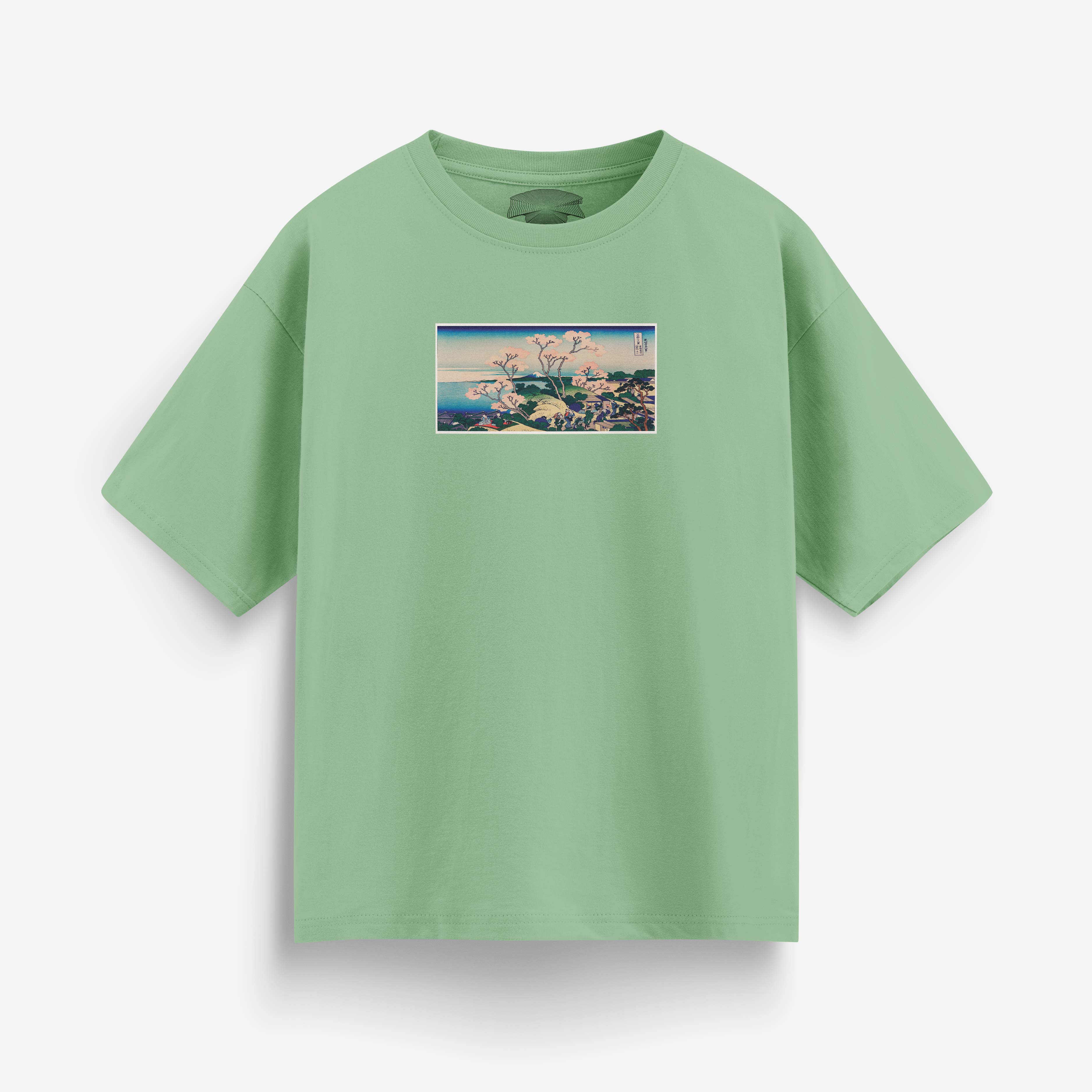 Japanese Woodblock Heavyweight Oversized T-Shirt [Unisex] - 280 GSM ...